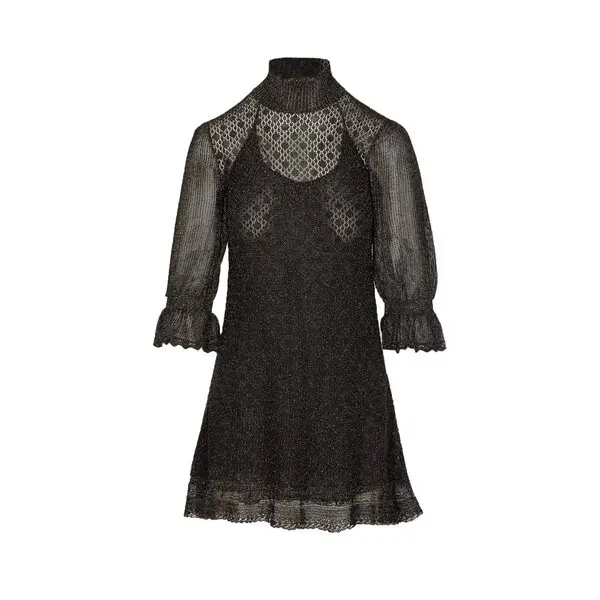 Chloé Mini Long Sleeve Dress - Black