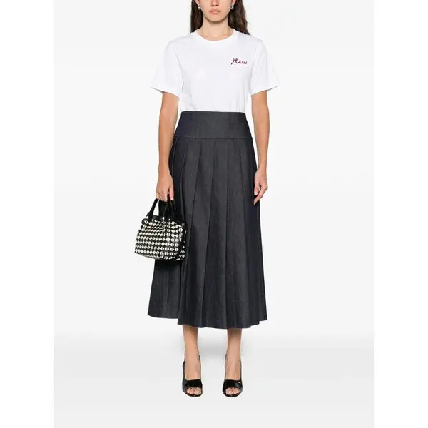 Marni Cotton T-shirt With Logo Detail