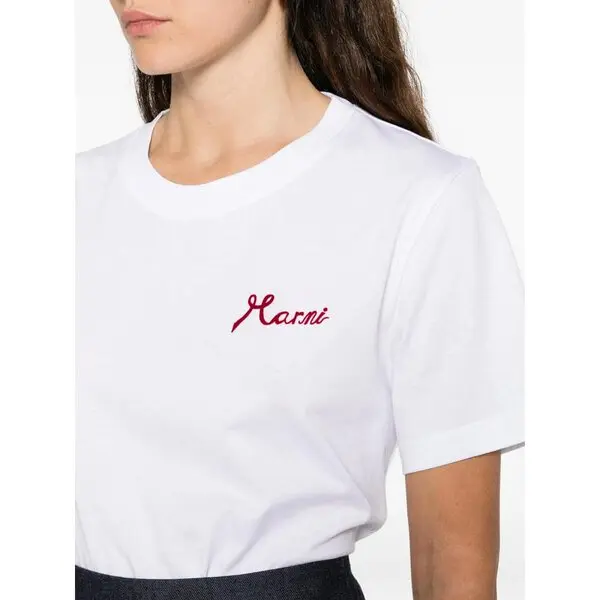 Marni Cotton T-shirt With Logo Detail