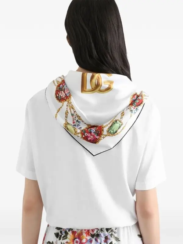Dolce & Gabbana Short Sleeve T-shirt With Scarf Detail