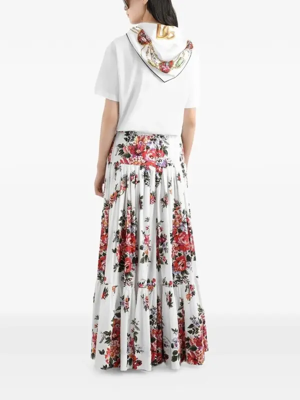 Dolce & Gabbana Short Sleeve T-shirt With Scarf Detail
