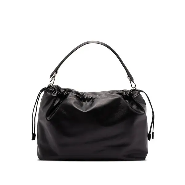 Fendi Calf Leather Shoulder Bag - Black