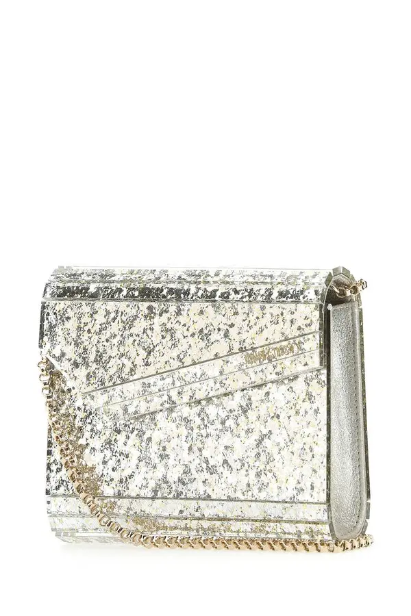 JIMMY CHOO Embellished Acrylic Candy Clutch - Multicolor