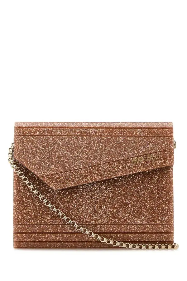 JIMMY CHOO Embellished Acrylic Candy Clutch - Pink