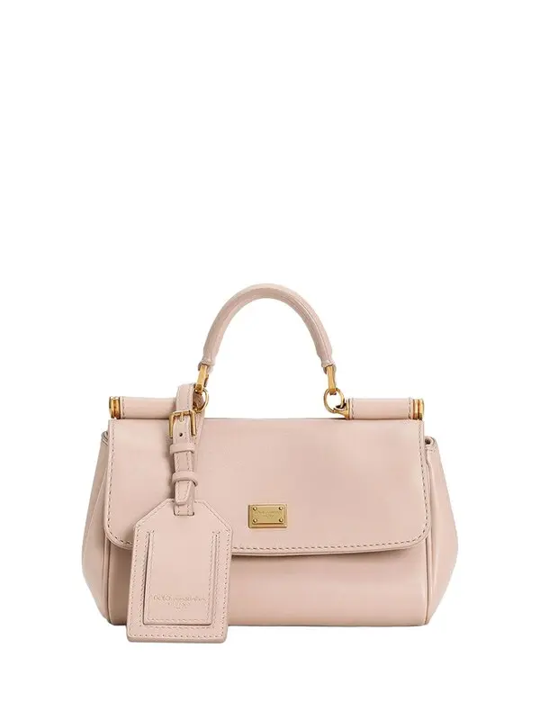 Dolce & Gabbana My Sicily Handbag In Plongé Leather - Multicolor