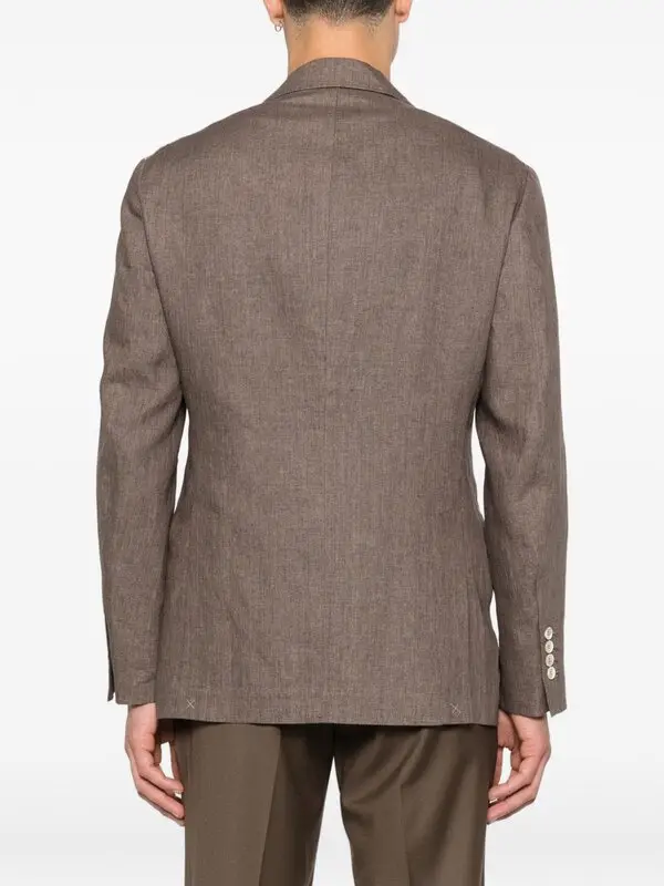 Brunello Cucinelli Linen Single-breasted Jacket - Multicolor