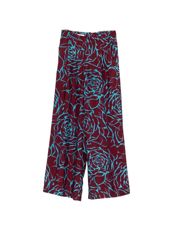 Dries Van Noten Pila Wide-leg Floral Print Trousers - Multicolor