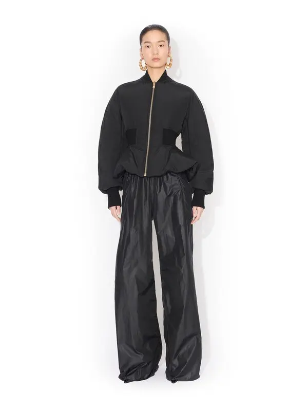 Alaïa Peplum Bomber Jacket