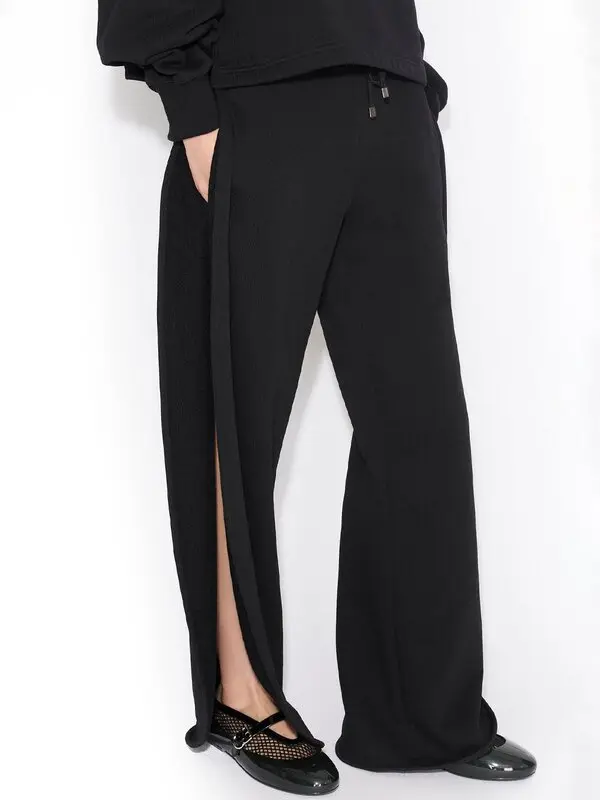Alaïa Petal Fleece Joggers With Slit