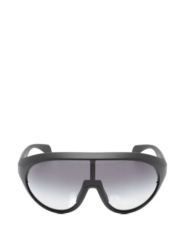 Moncler Shield Frame Sunglasses With Logo Detail - Multicolor