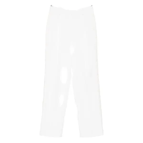 Victoria Beckham Straight Leg Trousers - Cream