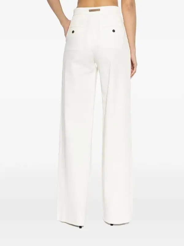 Max Mara Cotton Tailored Wide Leg Pants