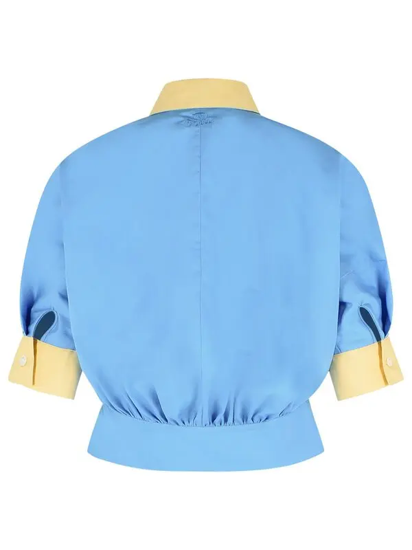 Marni Light Cotton Shirt With Contrast Details - Blue