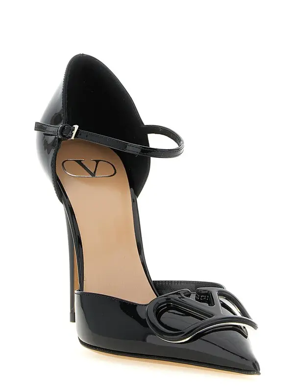 Valentino Garavani D'orsay Patent Leather Pumps With T-strap