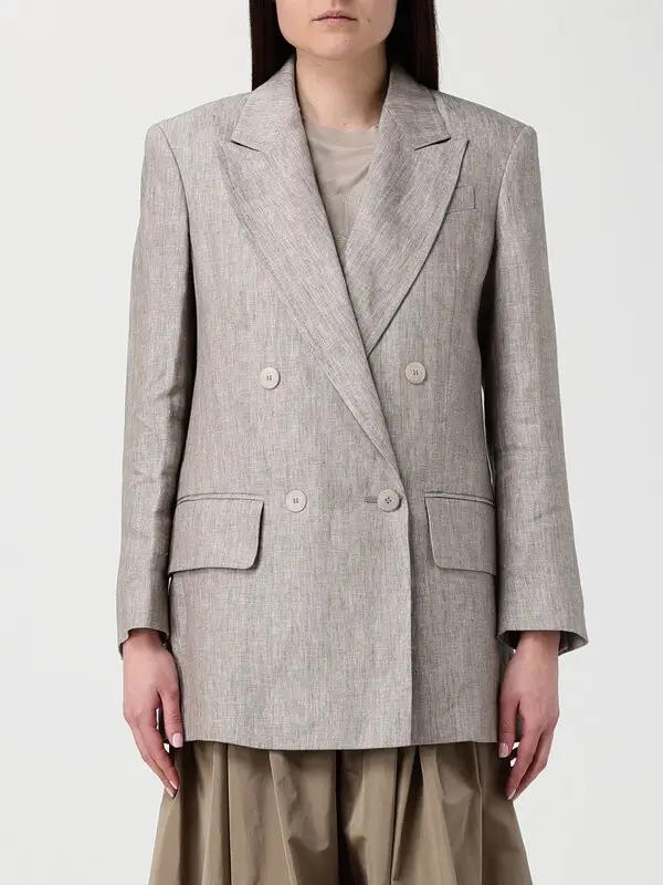 Max Mara Double-breasted Blazer - Gray