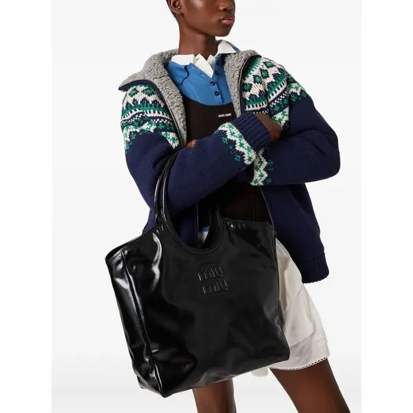 Miu Miu Leather Tote Bag