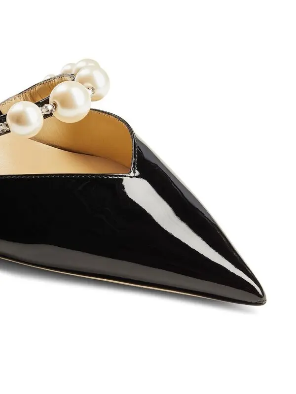 JIMMY CHOO Aurelie Leather Pumps With Faux-pearl Embellishment - Multicolor