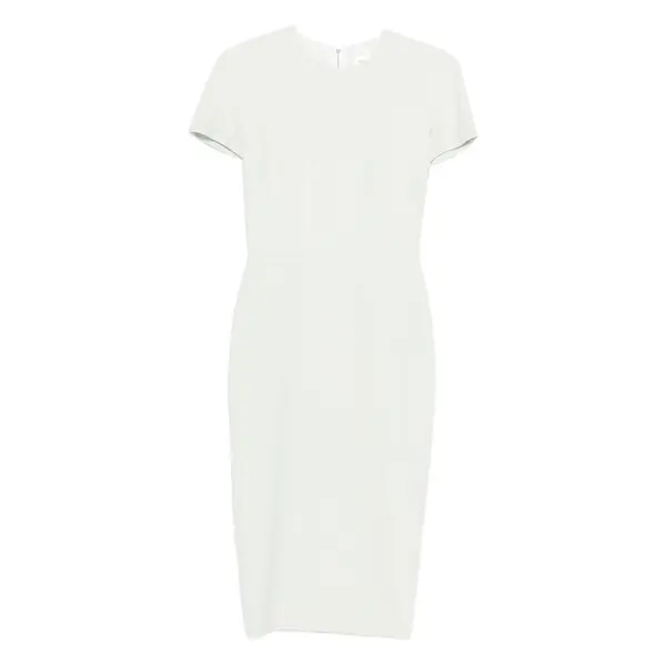 Victoria Beckham Short Sleeve Knee-length Dress - Green
