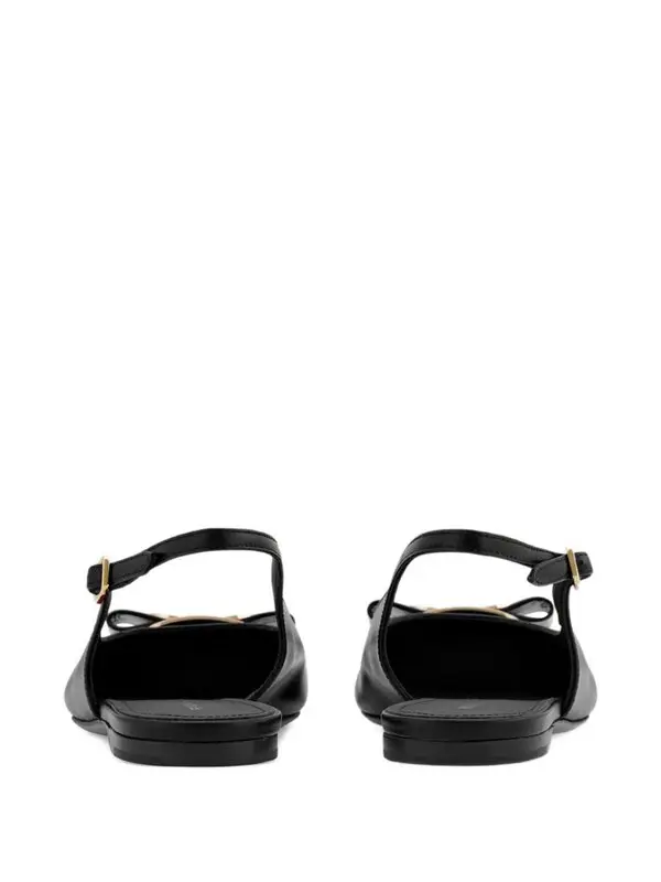 FERRAGAMO Leather Slingback Pumps - Multicolor