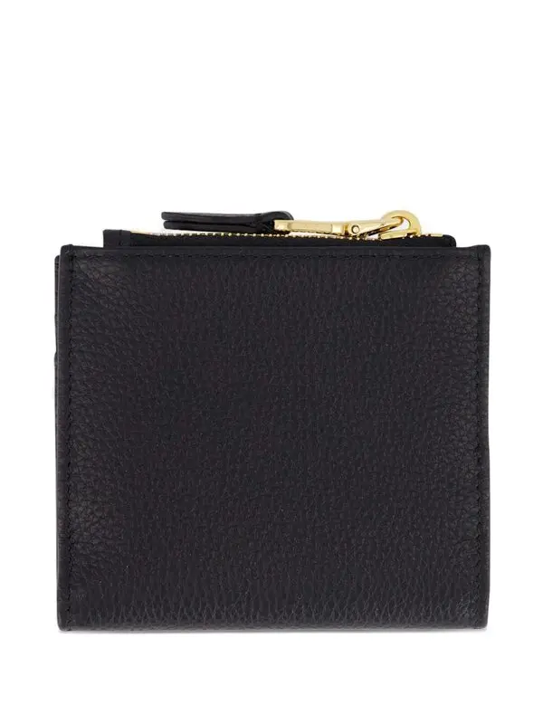 Miu Miu Small Leather Wallet With Coin Case - Black