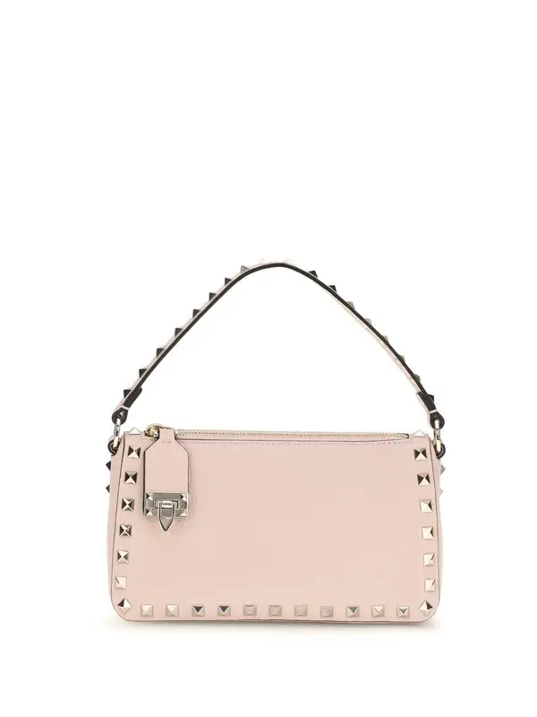 Valentino Garavani Rockstud Leather Shoulder Bag - Pink