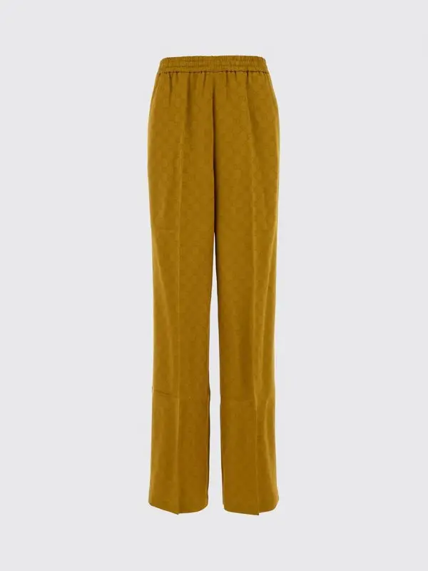 Gucci Beige Monogram Knit Pants - Cream