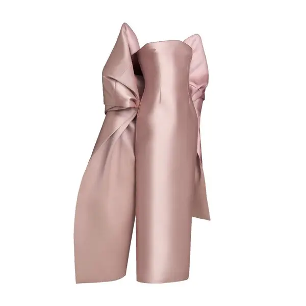 Solace London Renee Midaxi Dress With Scarf - Pink