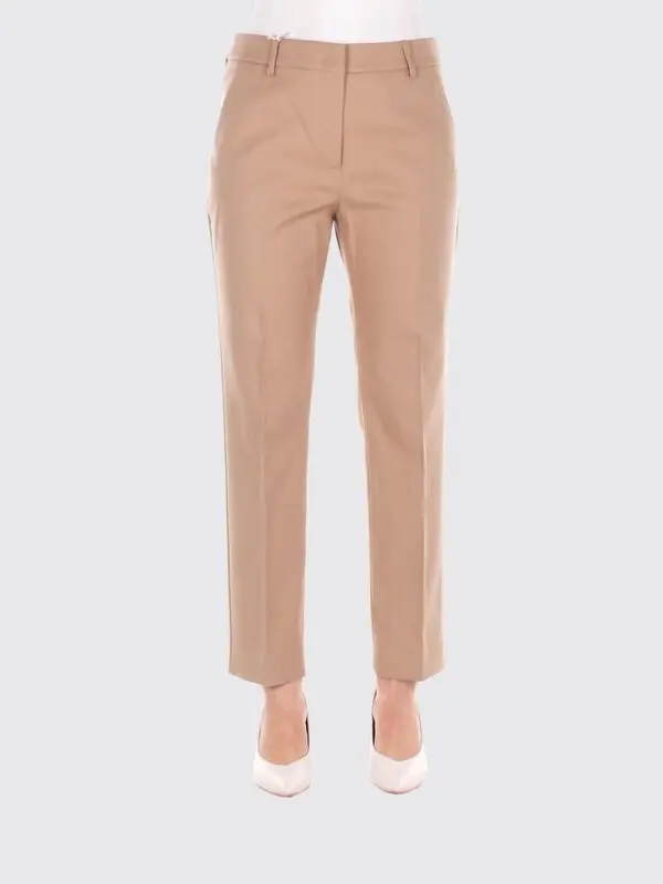 Max Mara Tailored Cotton Blend Trousers - Brown