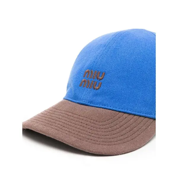 Miu Miu Embroidered Logo Baseball Cap