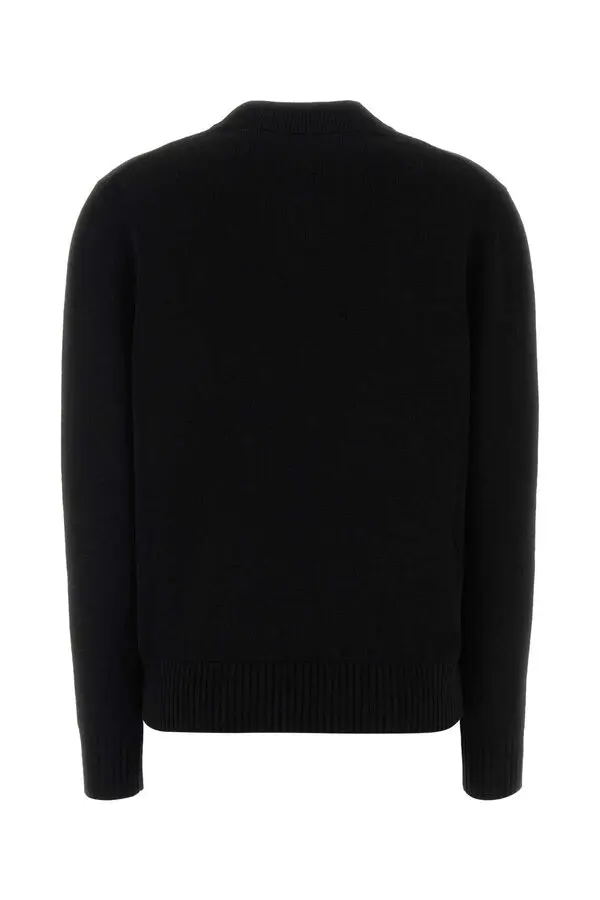 Givenchy Wool Blend Crew Neck Sweater - Black