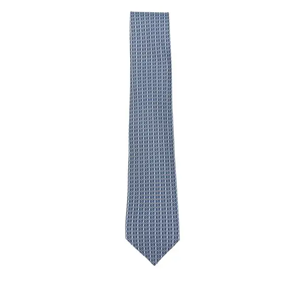 FERRAGAMO Silk Neck Tie - Blue