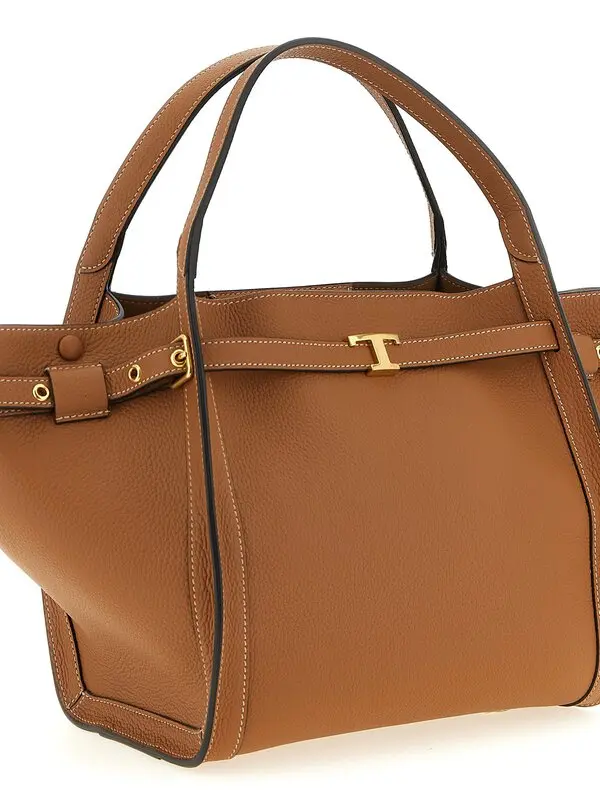 TOD'S Small Tim Shopping Bag - Brown