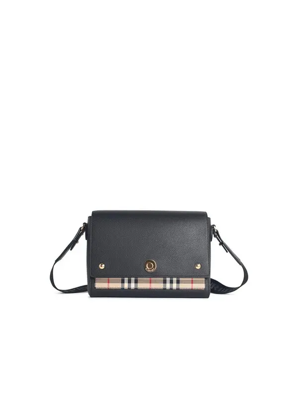 Burberry Medium Note Leather Bag - Black