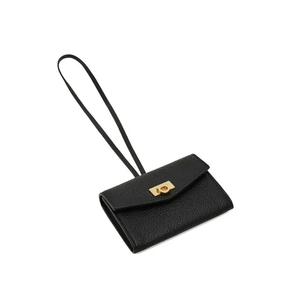 FERRAGAMO Gancini Flip-lock Wrist Strap Foldover Card Holder