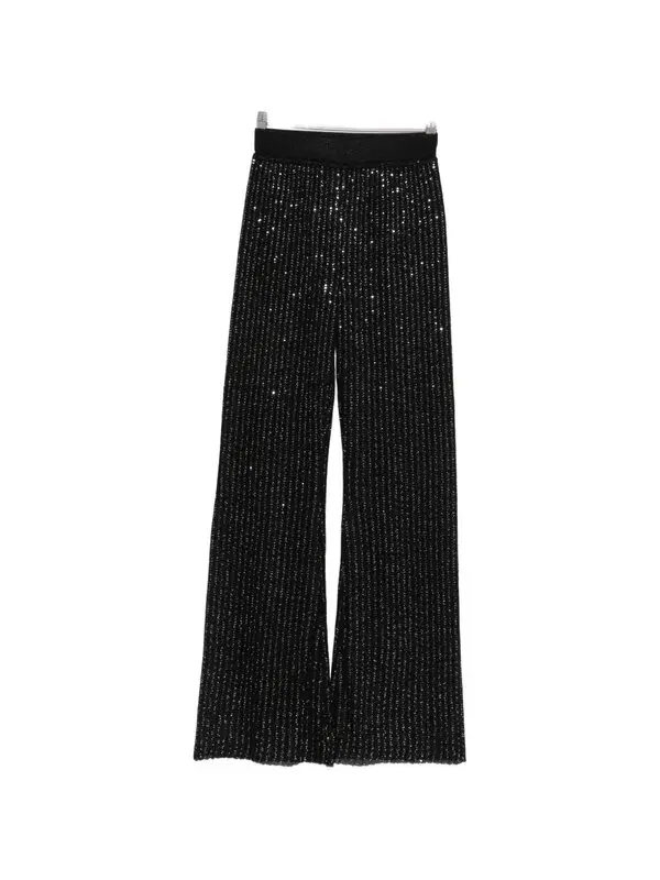 Missoni Black Sequin Embellished Flared Leg Trousers