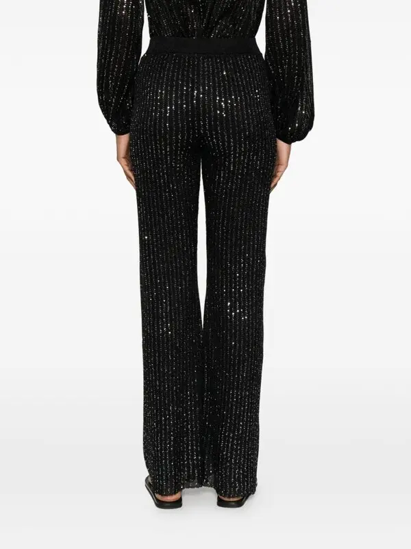 Missoni Black Sequin Embellished Flared Leg Trousers