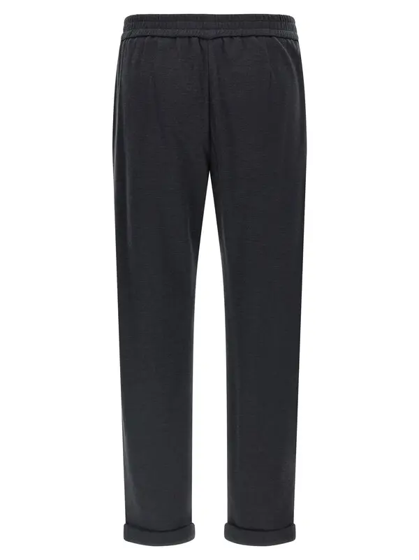 Brunello Cucinelli Shiny Monile Pocket Detail Joggers