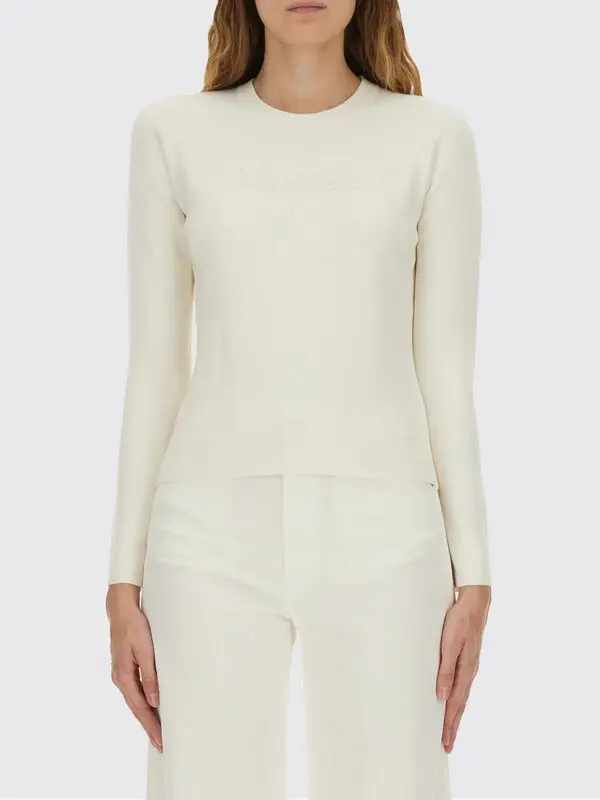Max Mara Ribbed Crew Neck Sweater - Cream