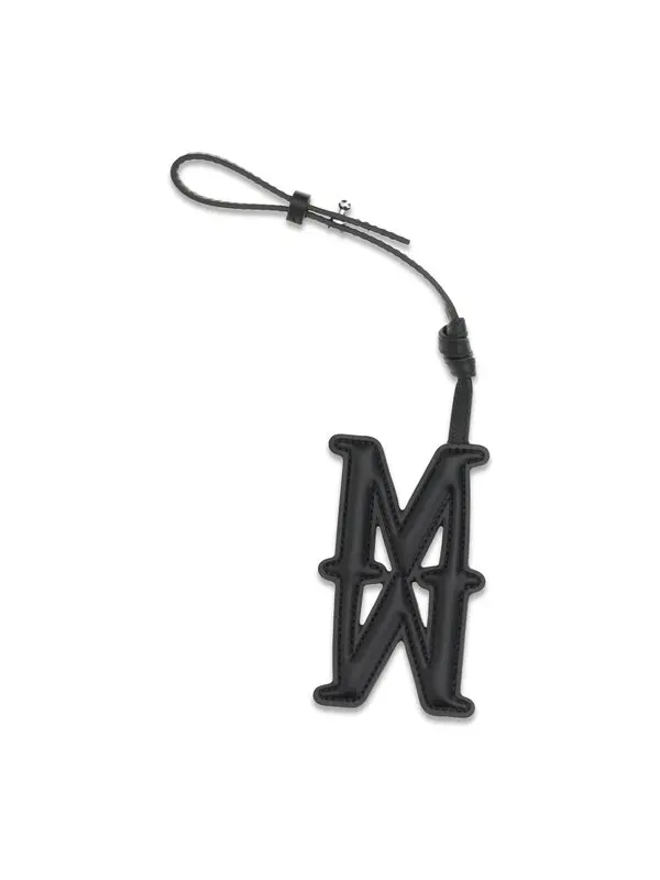 Max Mara Leather Keyring - Black