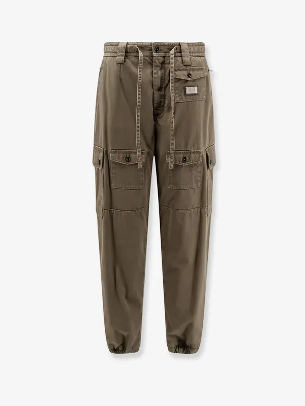 Dolce & Gabbana Cotton Cargo Trousers - Multicolor