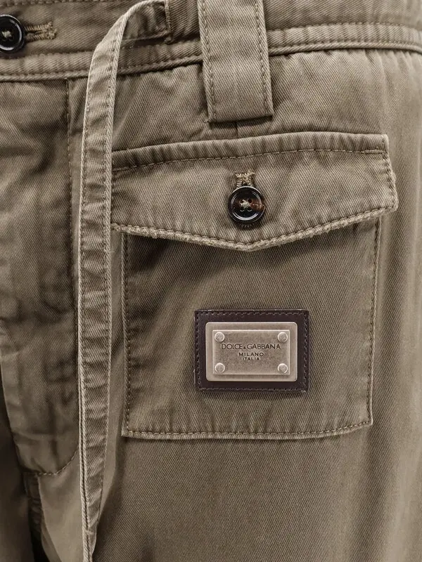 Dolce & Gabbana Cotton Cargo Trousers - Multicolor