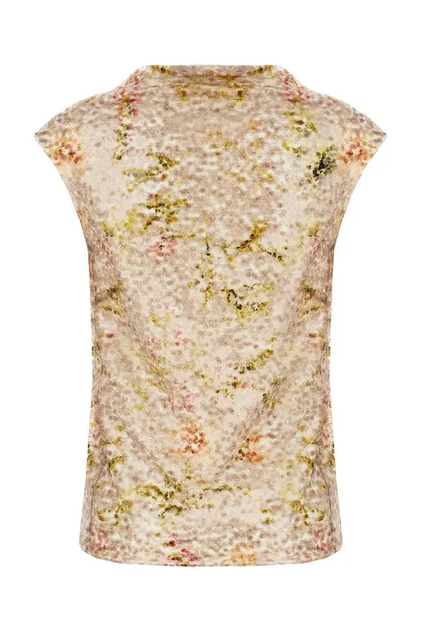 Alberta Ferretti Sleeveless Sequined Top