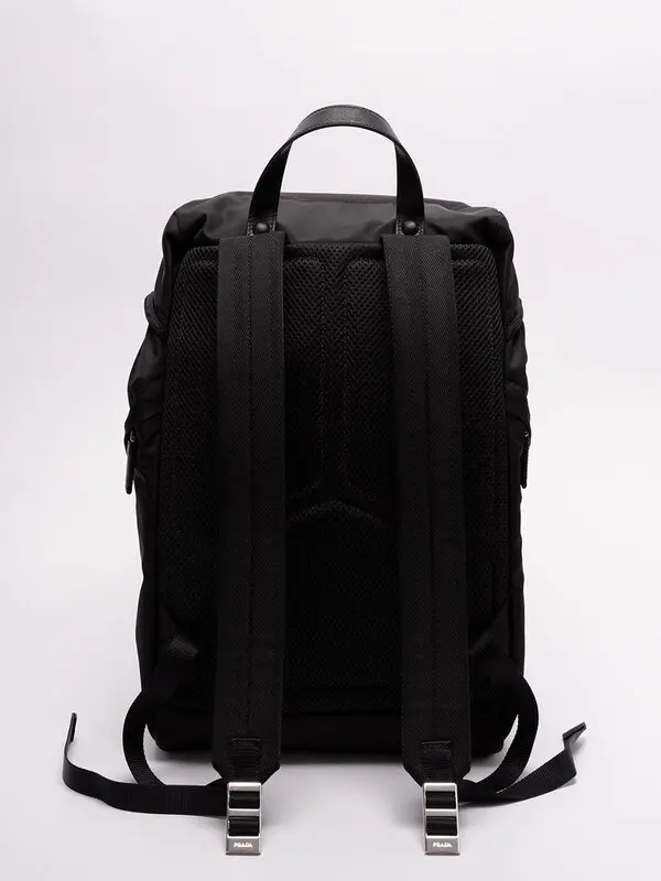 Prada Re-nylon And Saffiano Leather Backpack - Multicolor
