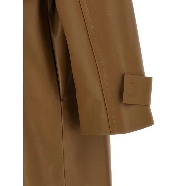 Fendi Lambskin Belted Trench Coat