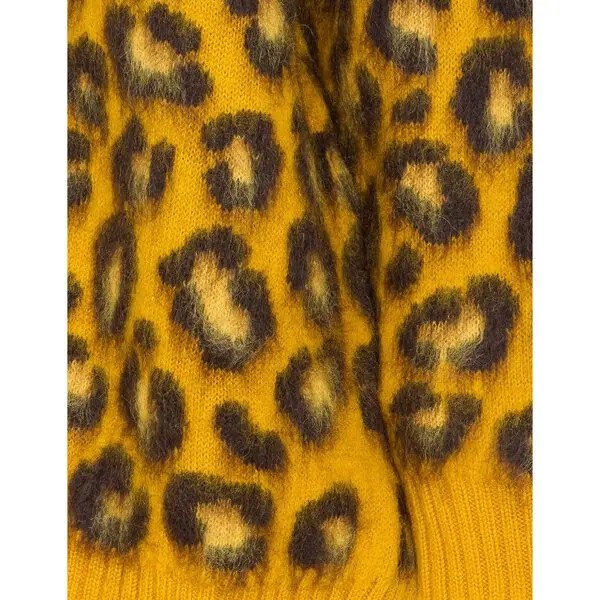 Bottega Veneta Animal Print V-neck Cardigan