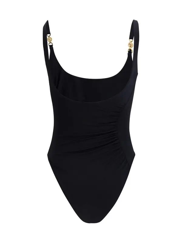 Versace Medusa ’95 Gathered One-piece Swimsuit