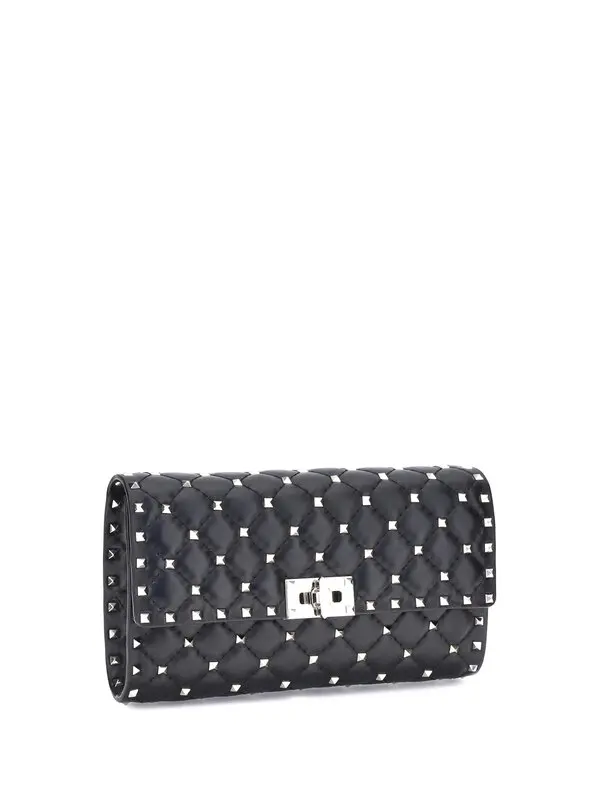 Valentino Garavani Rockstud Spike Shoulder Bag - Black
