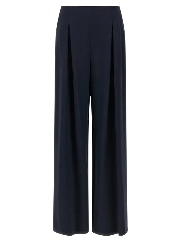 Max Mara Mxppalude Silk Trousers - Blue