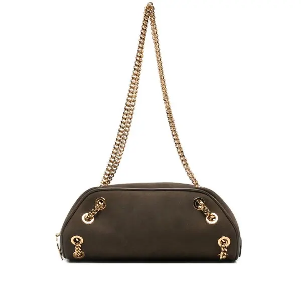 Stella McCartney Shoulder Bag With Chain Detail - Brown