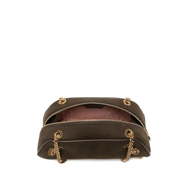 Stella McCartney Shoulder Bag With Chain Detail - Brown